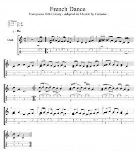 French Dance Ukulele Tab | Ukulele Go