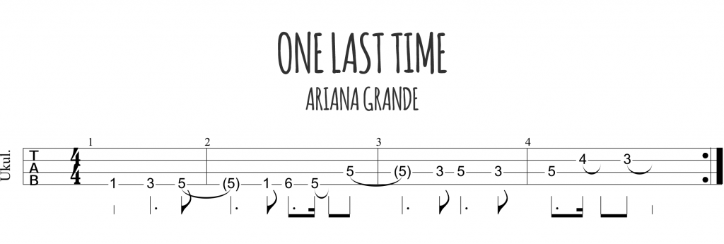 One Last Time Riff by Ariana Grande | Ukulele Go