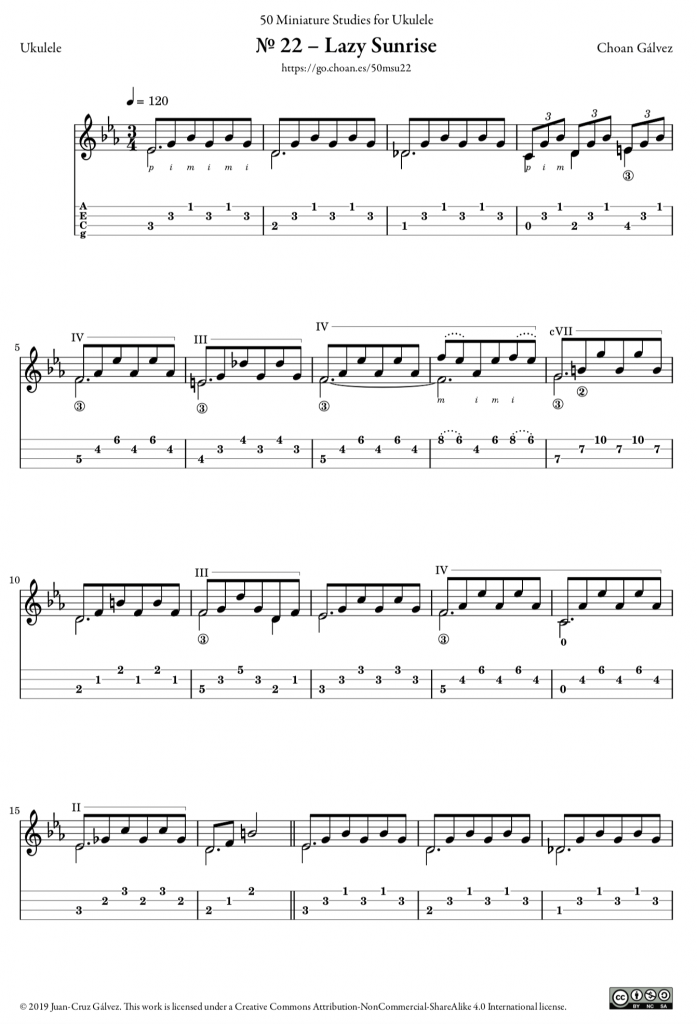 Lazy Sunrise - Solo Ukulele Arrangement | Ukulele Go